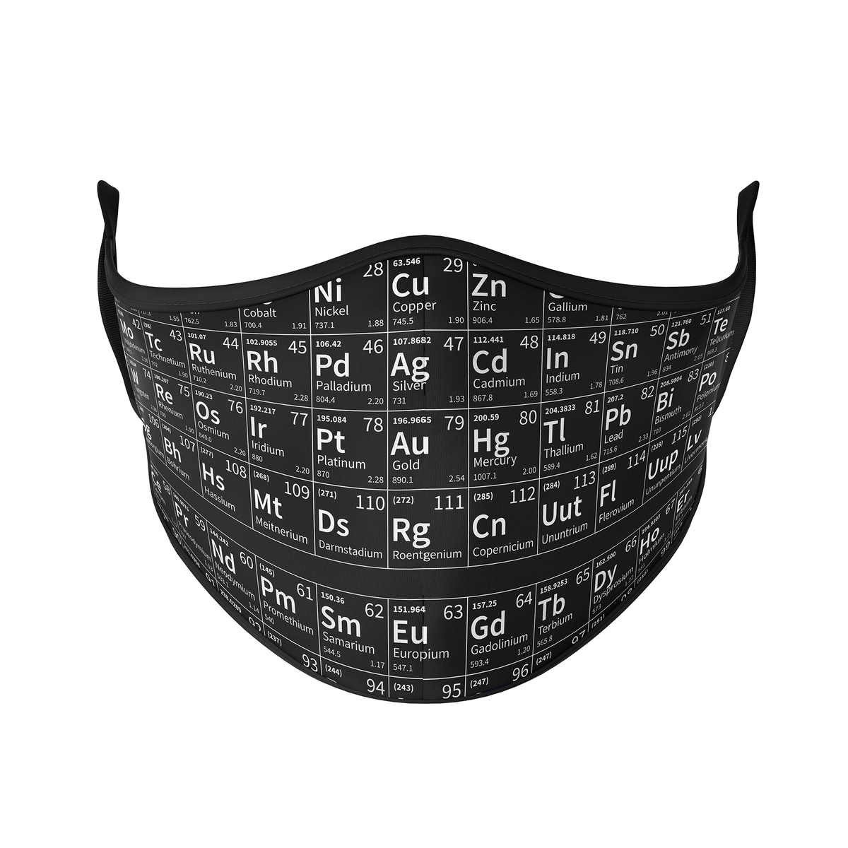 Periodic Table Reusable Face Masks | Protect Styles