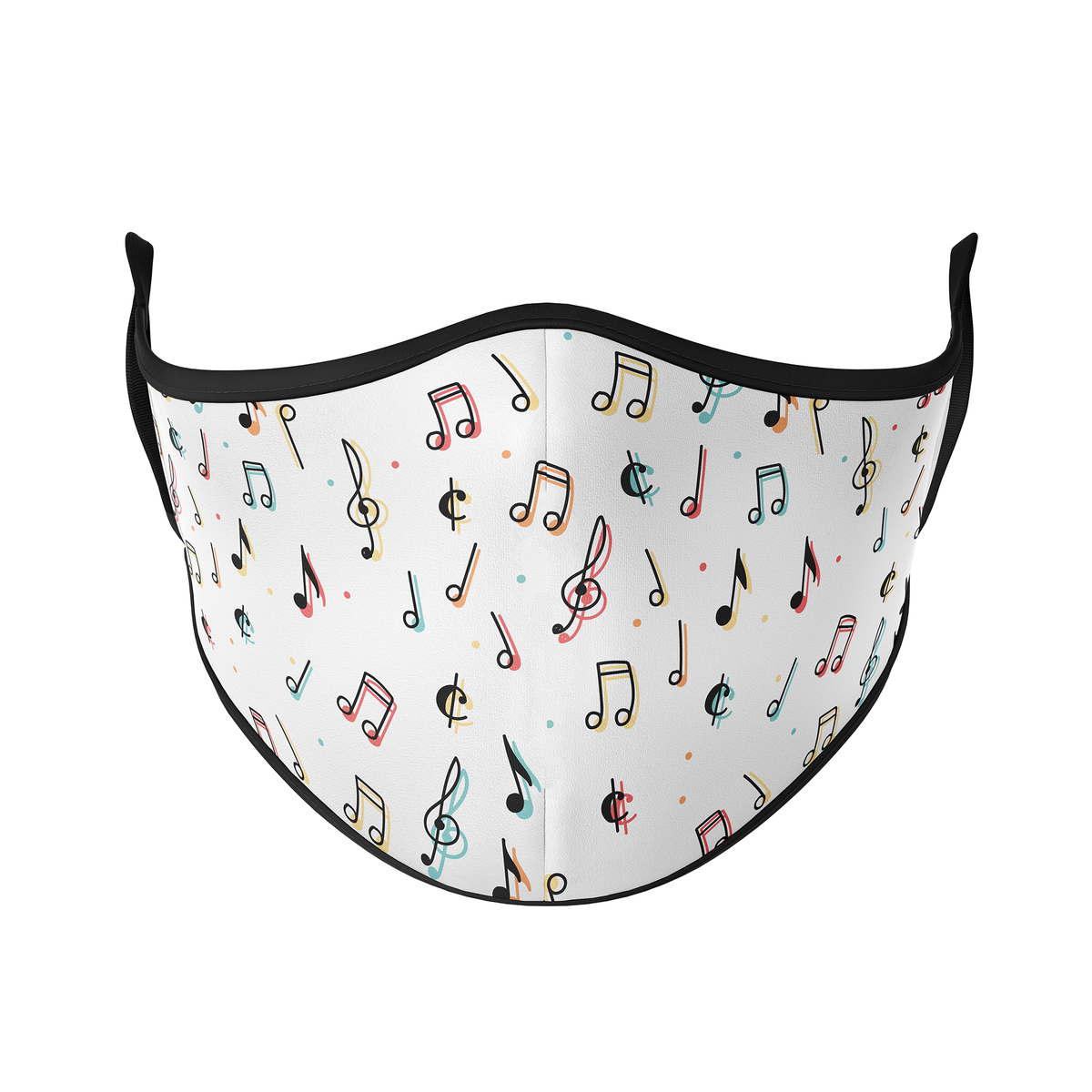 Colourful Notes Reusable Face Masks | Protect Styles